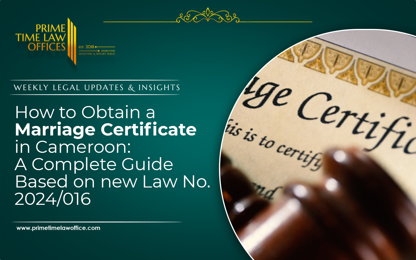 How to Obtain a Marriage Certificate in Cameroon